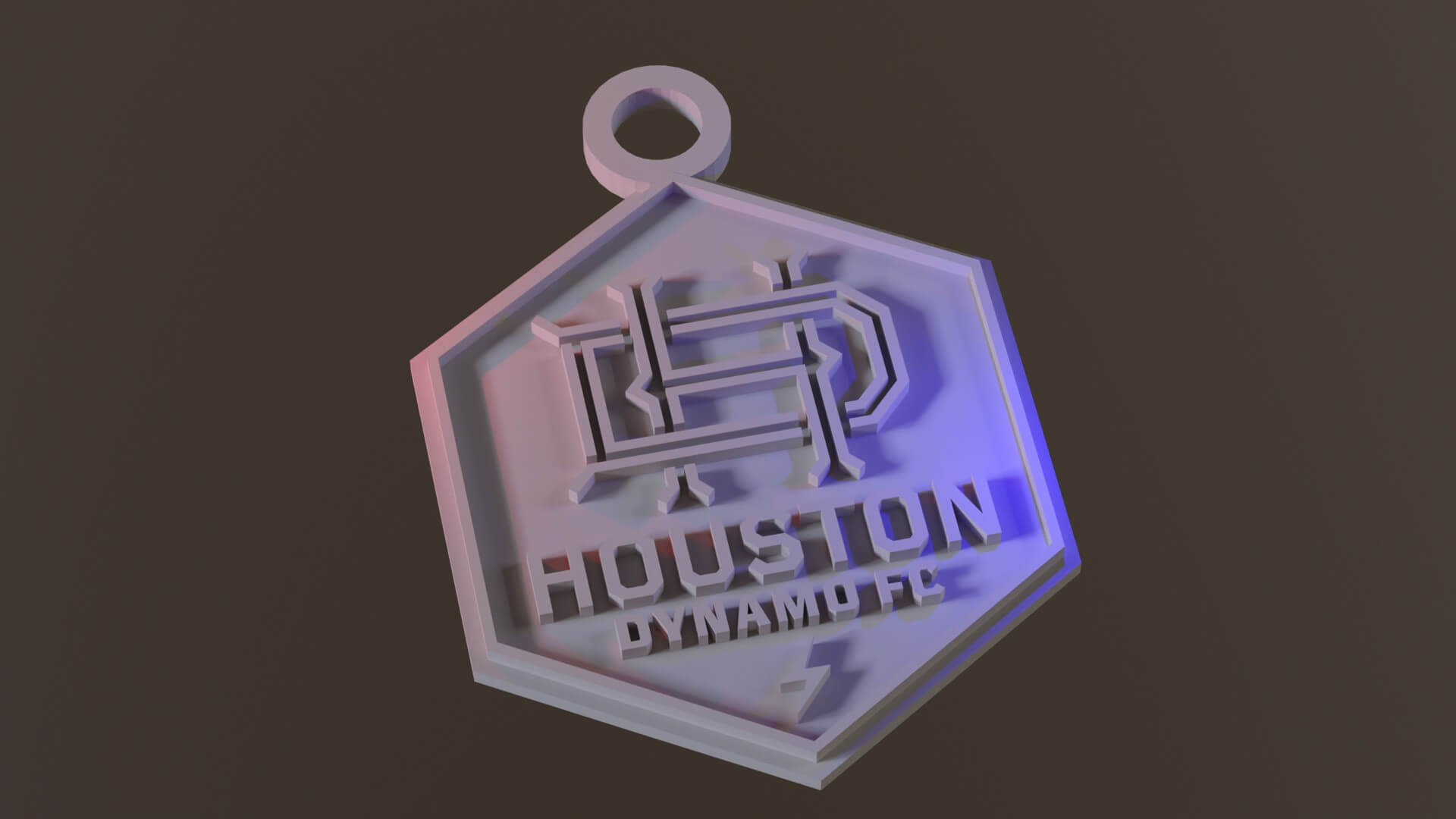 Mls Houston Dynamo FC Logo Keychan Printable - 3D Model by danyelon