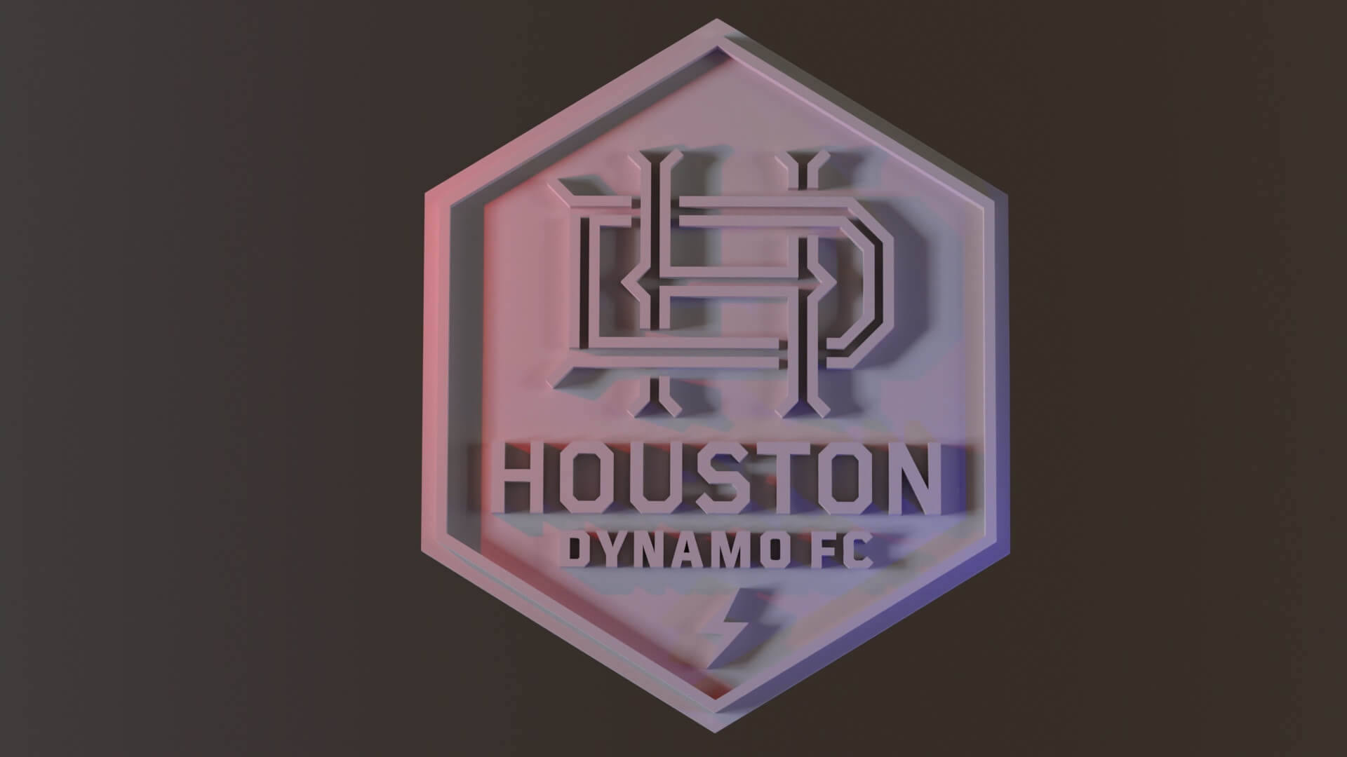 Houston Dynamo FC Logo Keychan Printable - 3D Print Model by danyelon