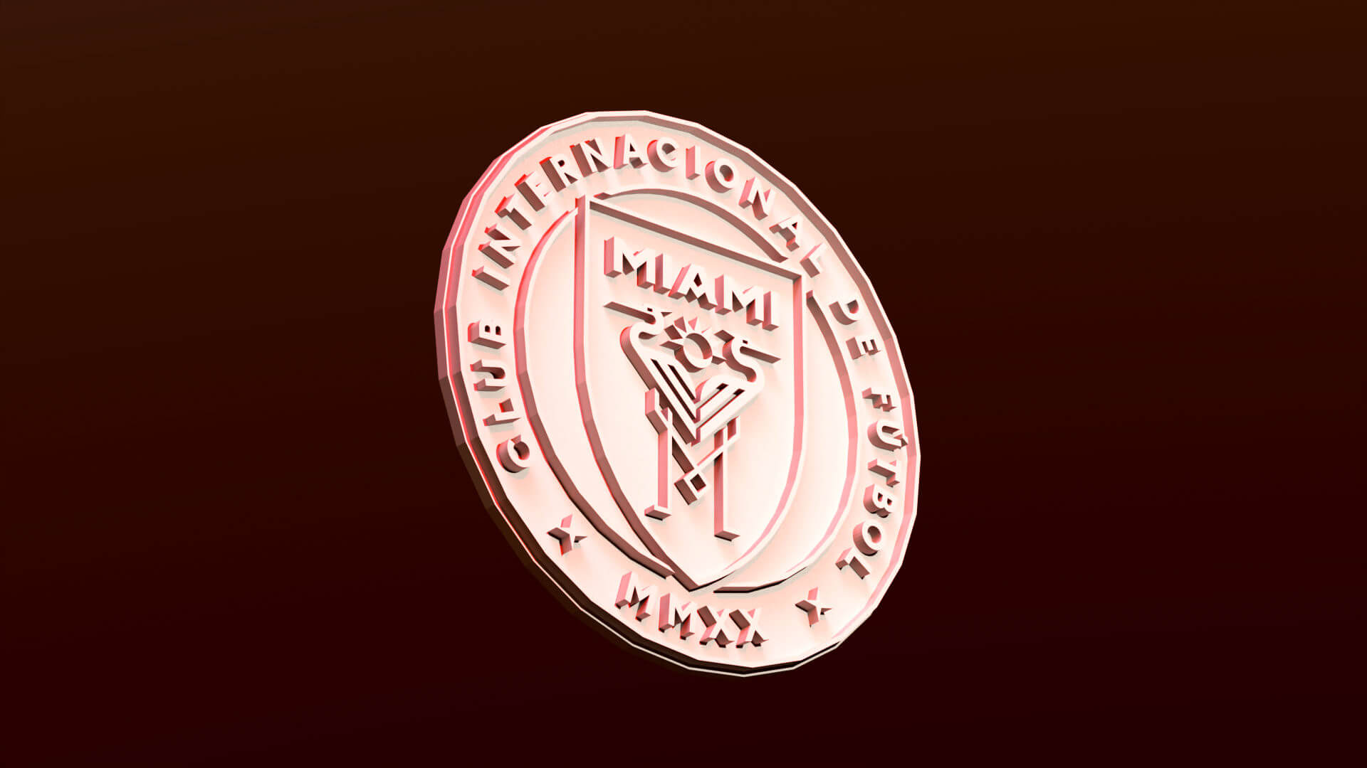 MLS Inter Miami Logo Keychan Printable and Renderable - 3D Model by ...