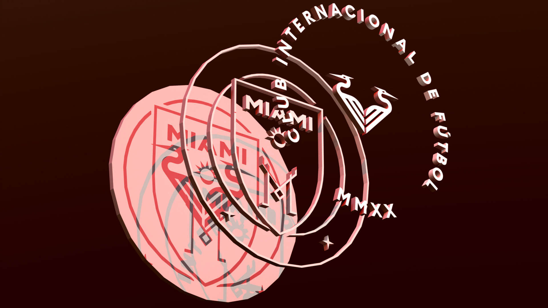 MLS Inter Miami Logo Keychan Printable and Renderable - 3D Model by ...