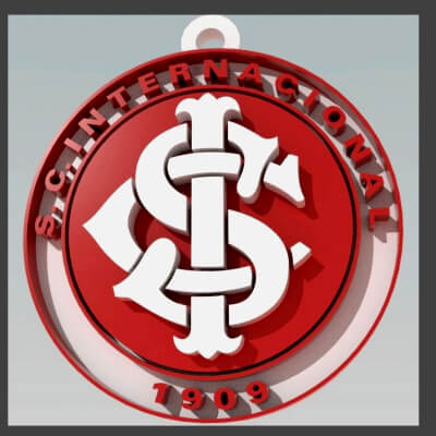 Internacional Logo Printable and Renderable Logo Shields Key - 3D Model ...