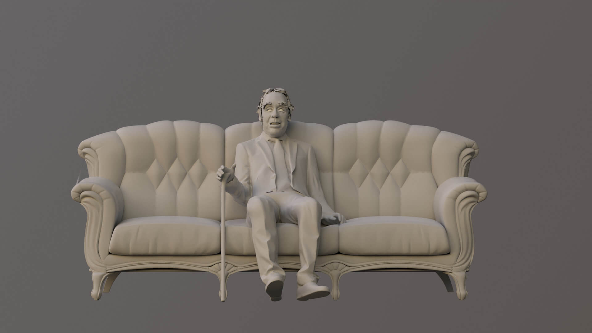 Jorge Luis Borges Renderable - 3D Model by danyelon