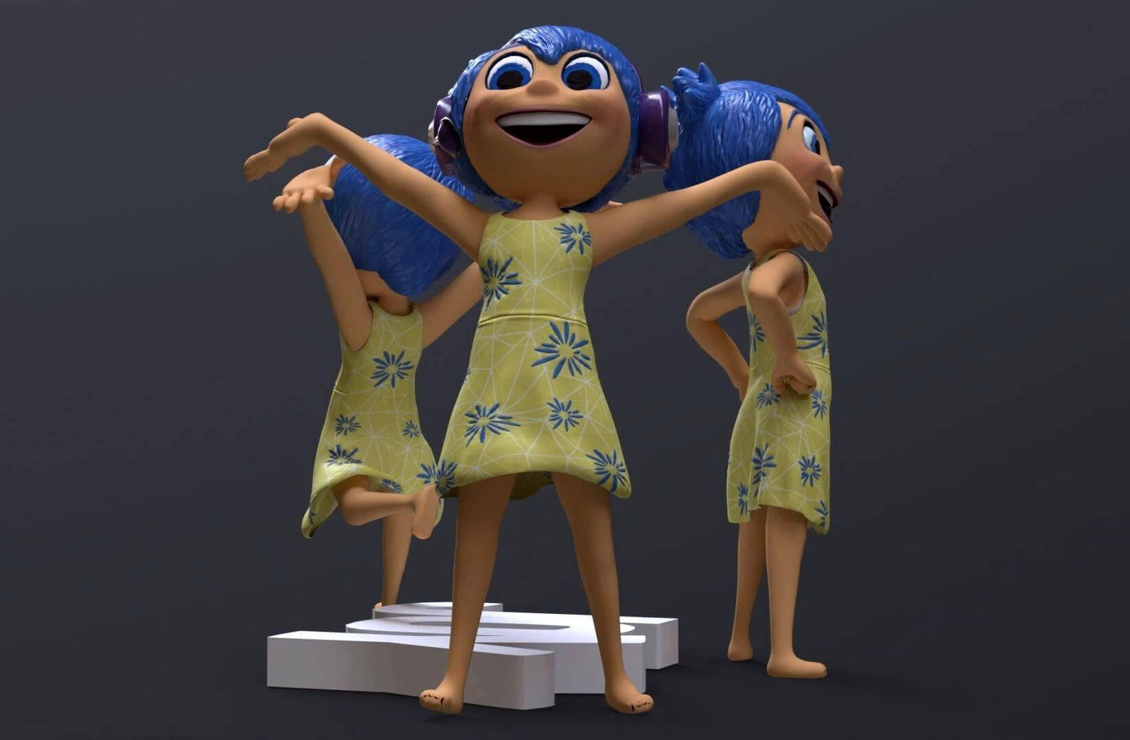 Joy From Inside Out Renderable - 3D Model by danyelon