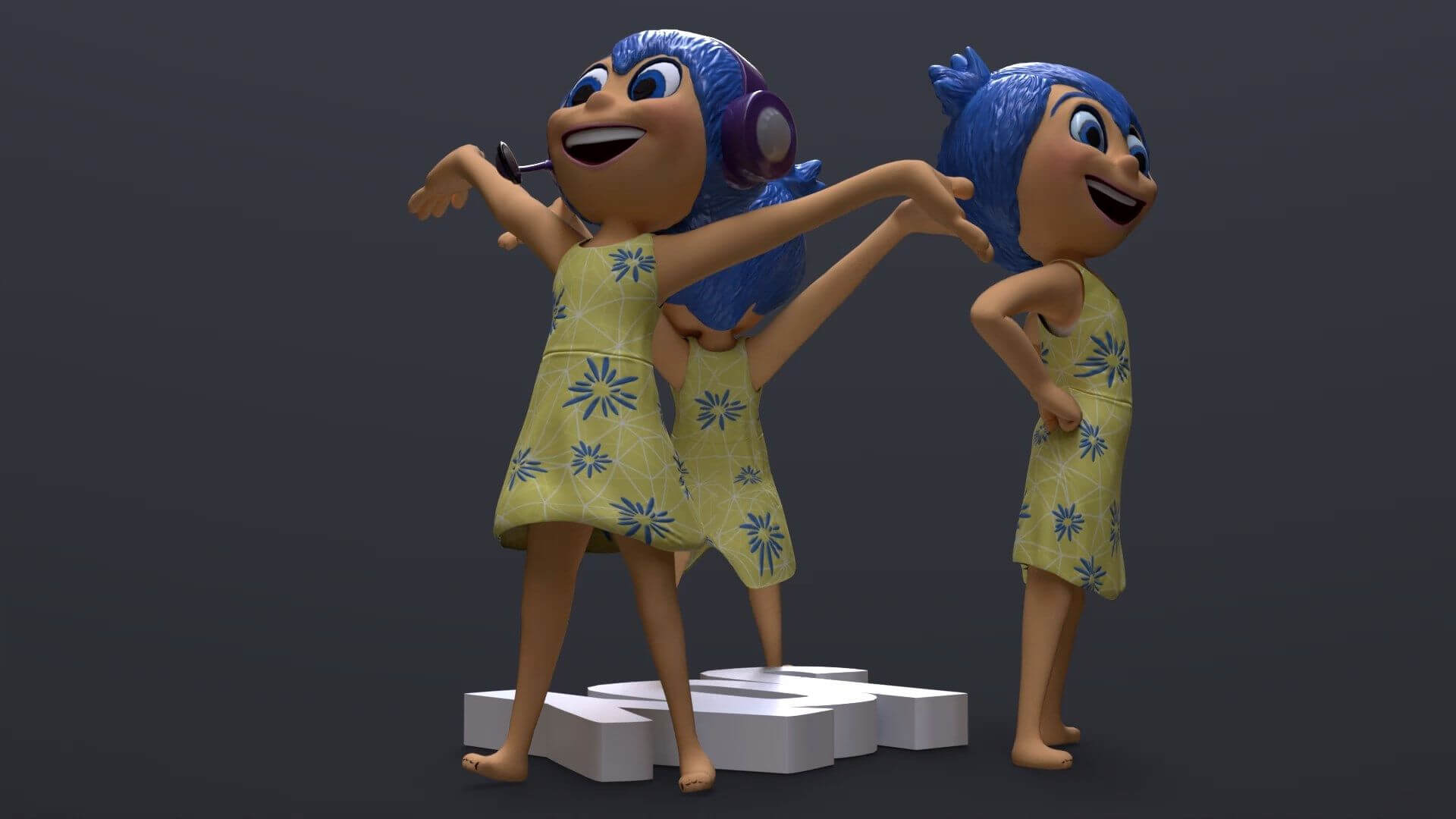 Joy From Inside Out Renderable - 3D Model by danyelon