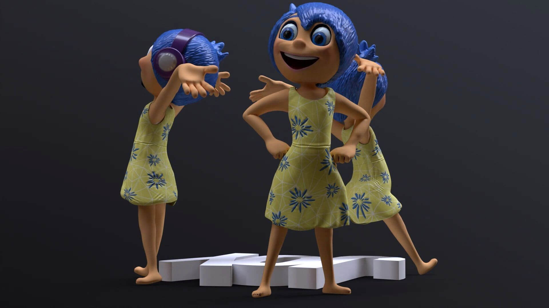 Joy From Inside Out Renderable - 3D Model by danyelon