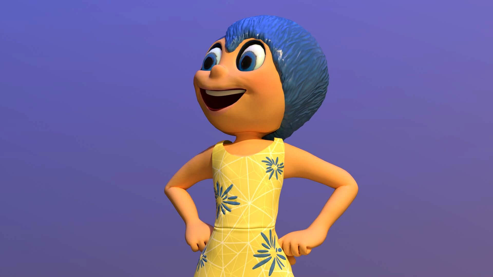 Joy From Inside Out Renderable - 3D Model by danyelon