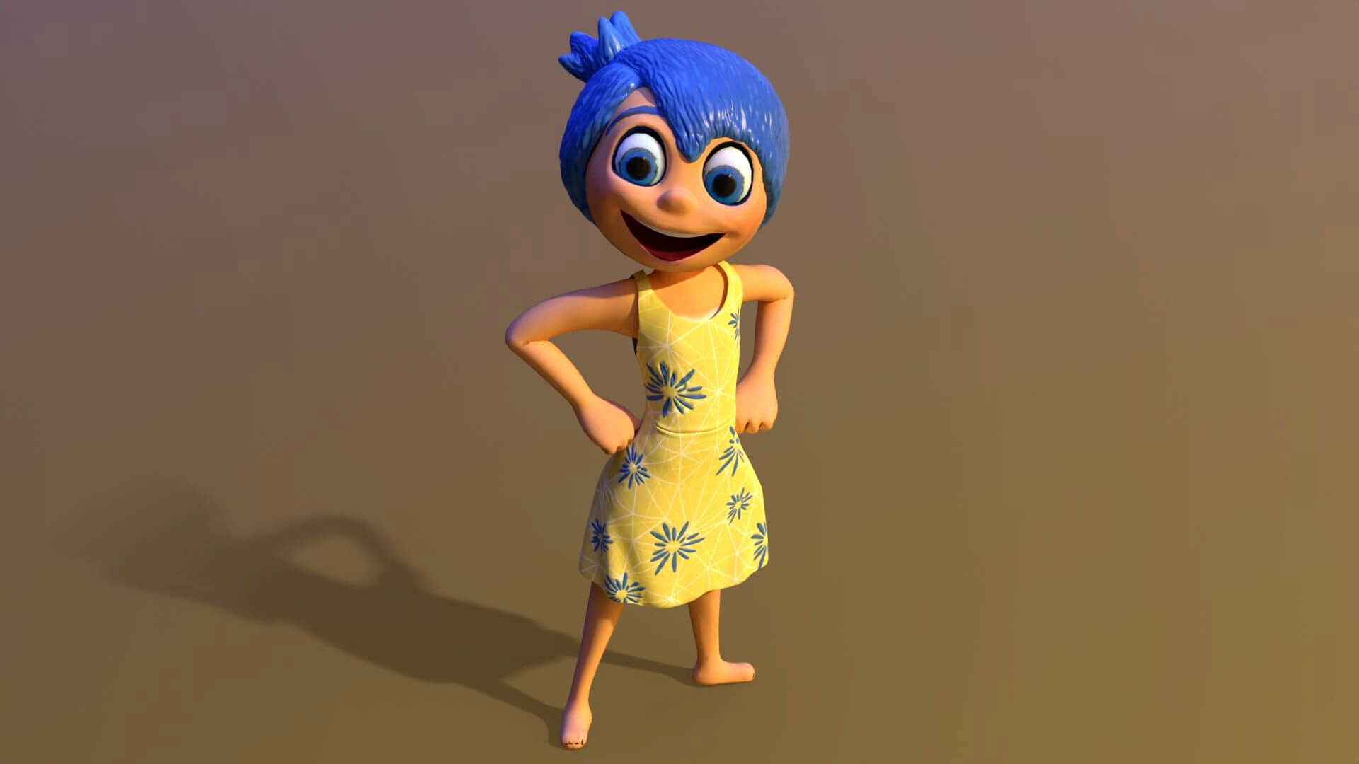Joy From Inside Out Renderable - 3D Model by danyelon