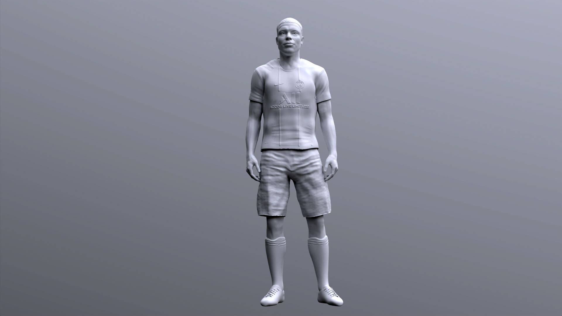 Kylian Mbappe - 3D Print Model by danyelon