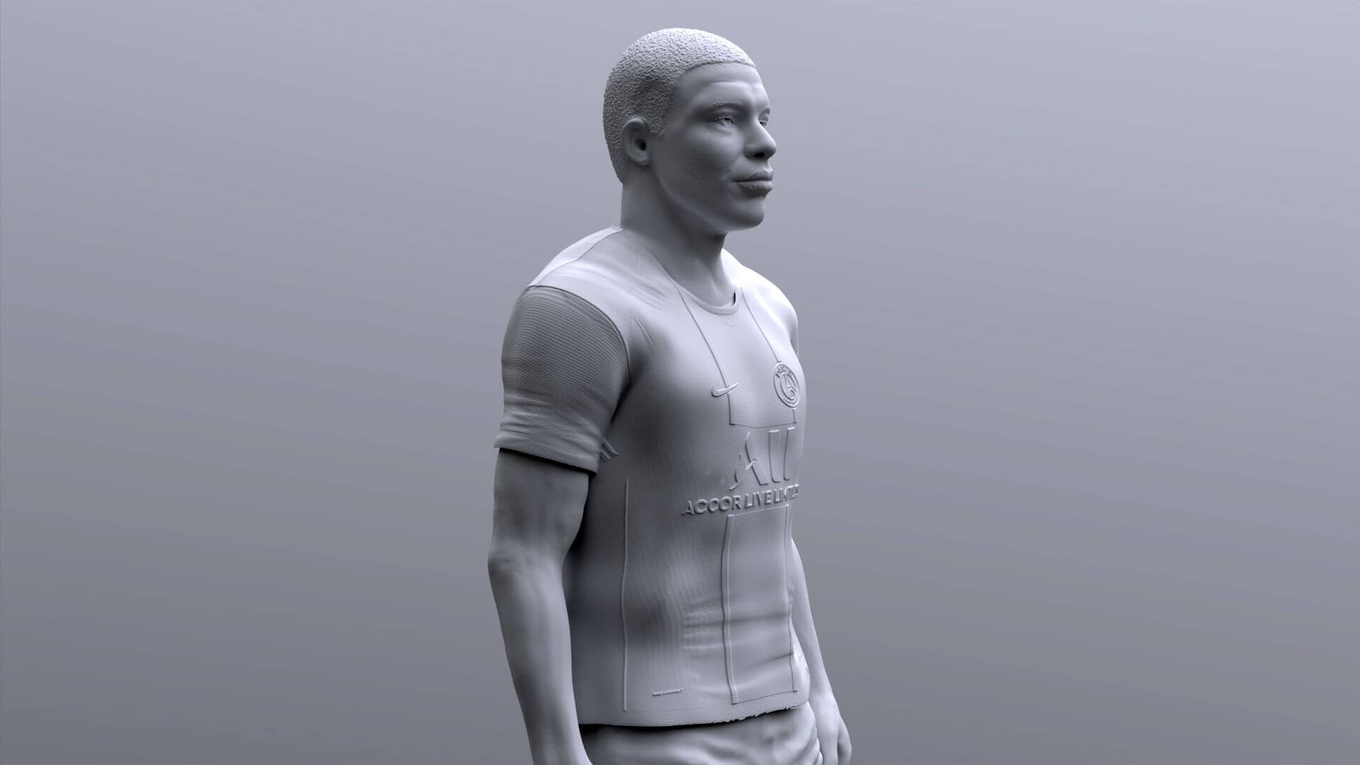 Kylian Mbappe - 3D Print Model by danyelon