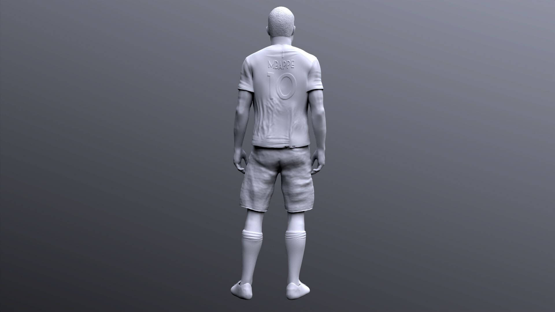 Kylian Mbappe - 3D Print Model by danyelon