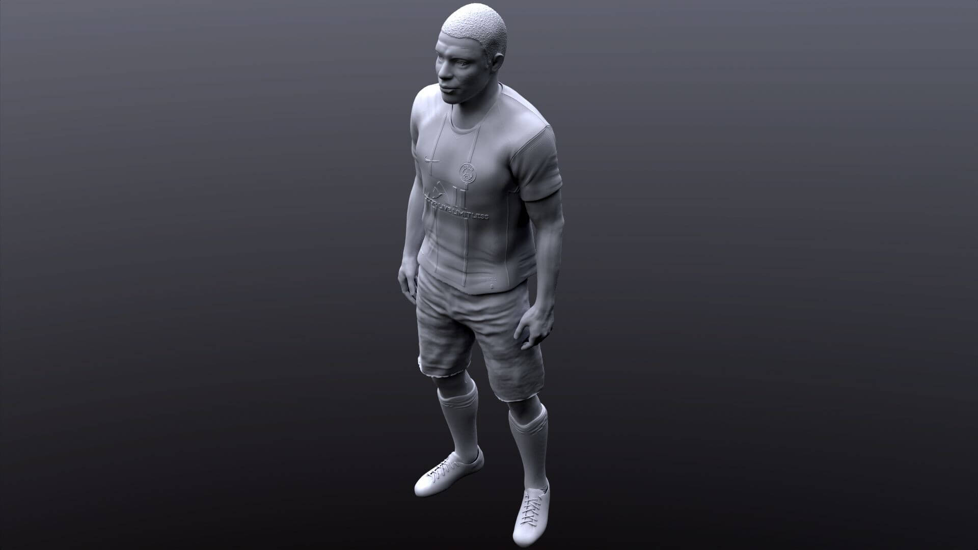 Kylian Mbappe - 3D Print Model by danyelon