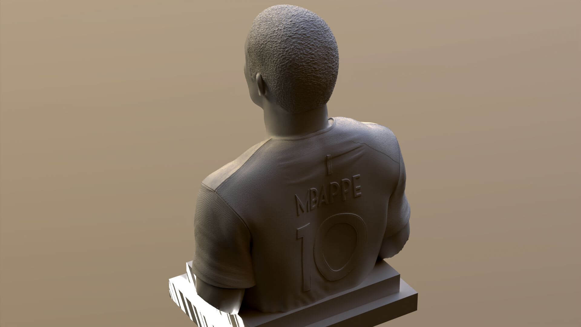 Kylian Mbappe - 3D Print Model by danyelon
