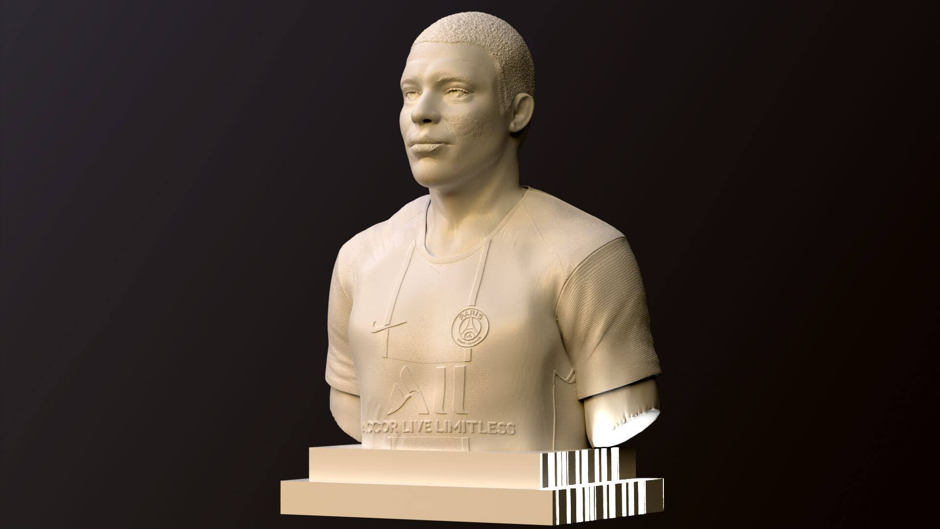 Kylian Mbappe - 3D Print Model by danyelon