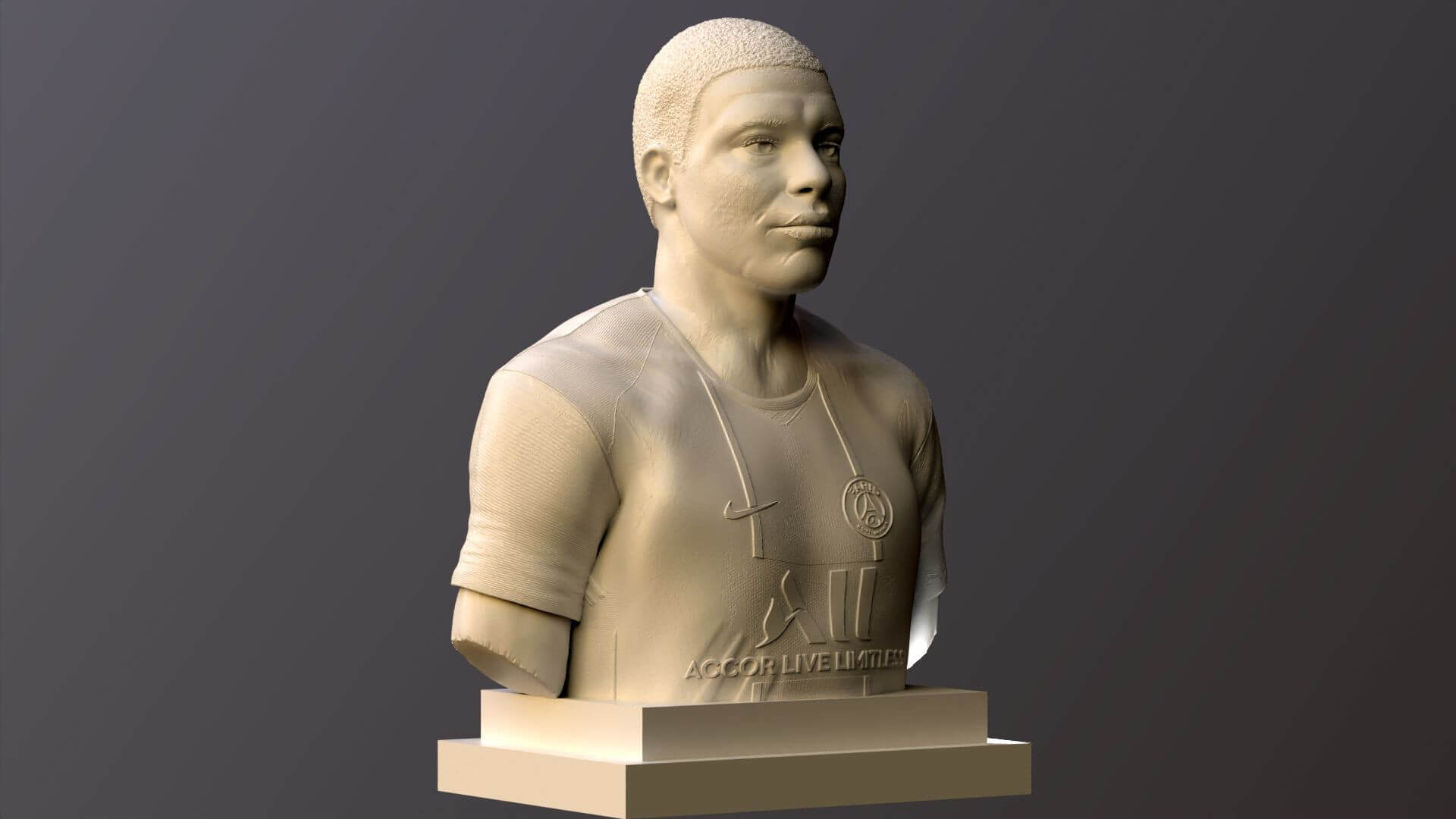 Kylian Mbappe - 3D Print Model by danyelon