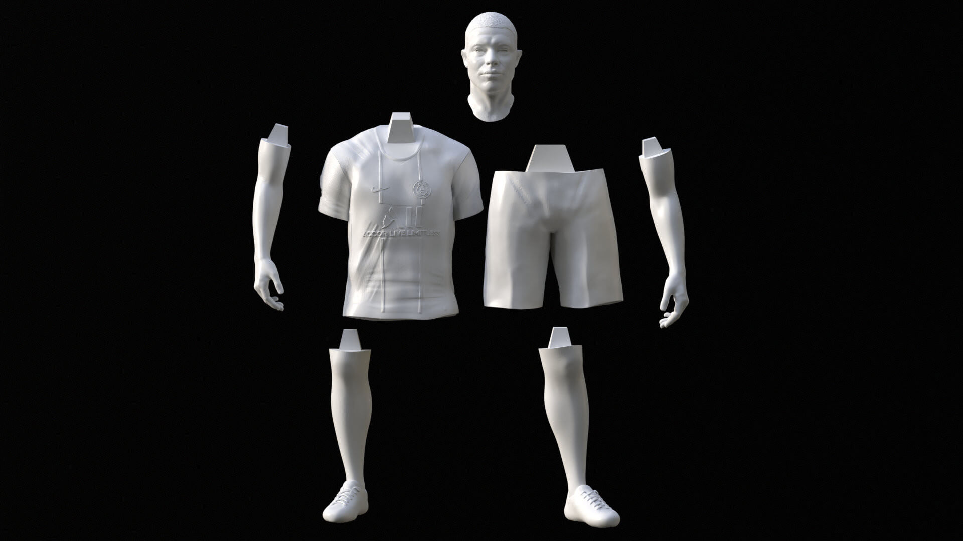Kylian Mbappe - 3D Print Model by danyelon