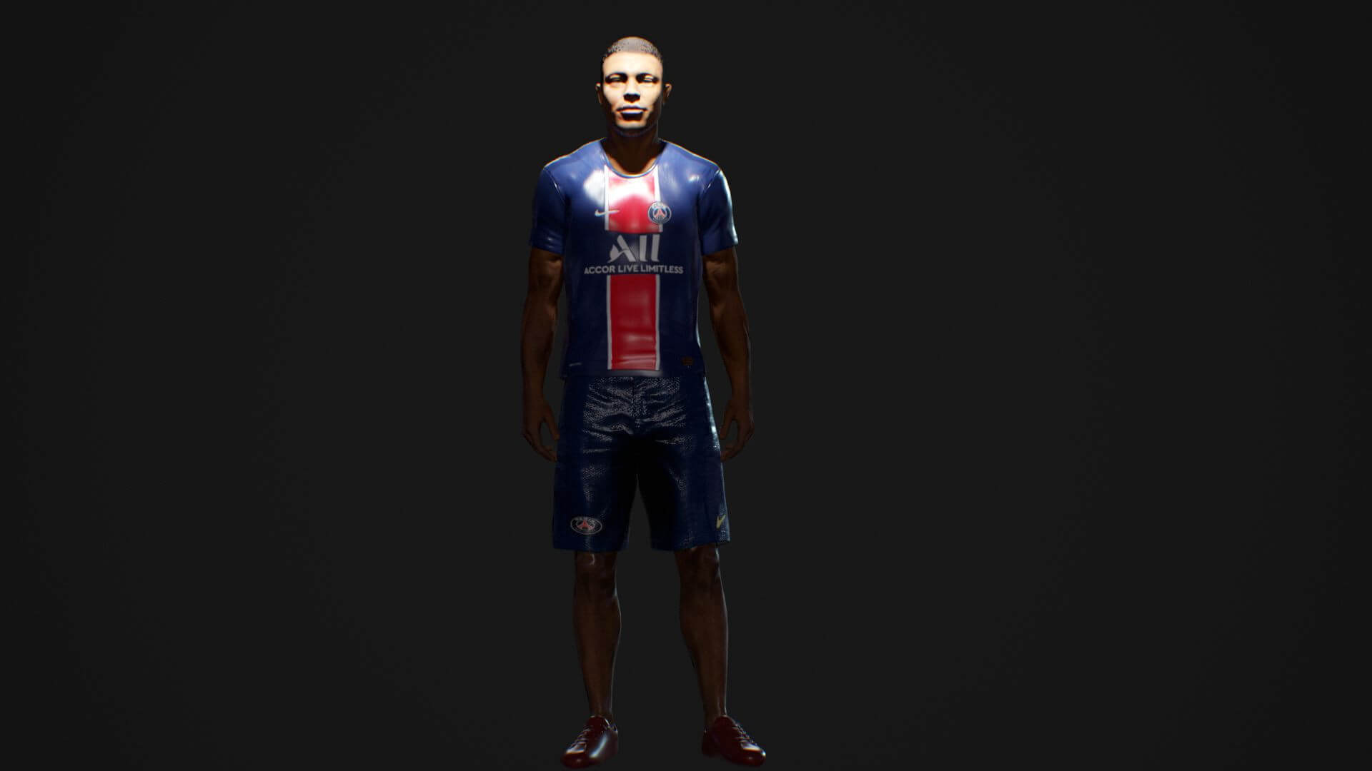 Kylian Mbappe - 3D Model by danyelon