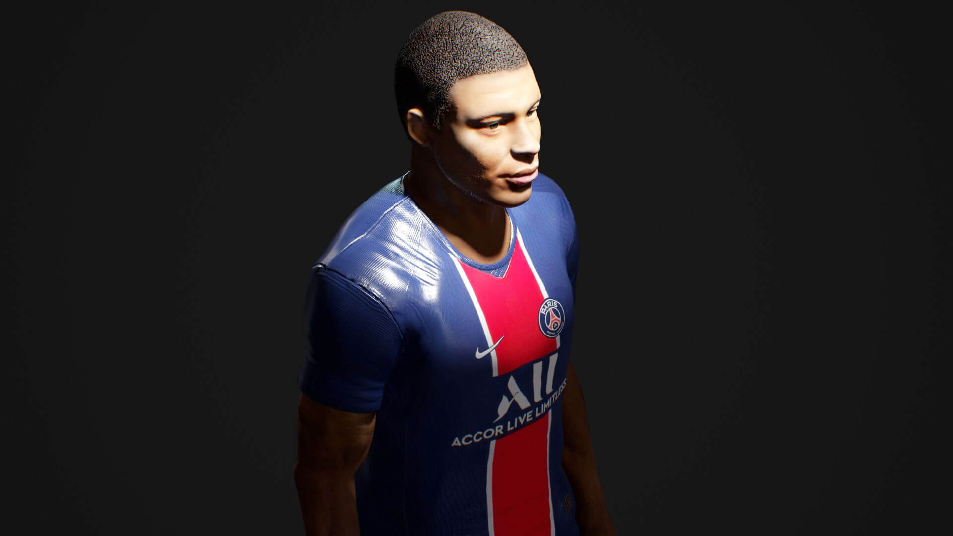 Kylian Mbappe - 3D Model by danyelon
