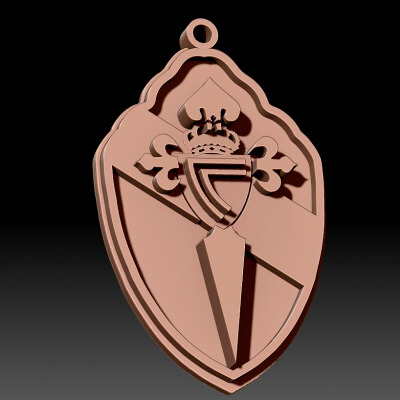 La Liga Celta Vigo Printable Renderable Logo - 3D Model by danyelon