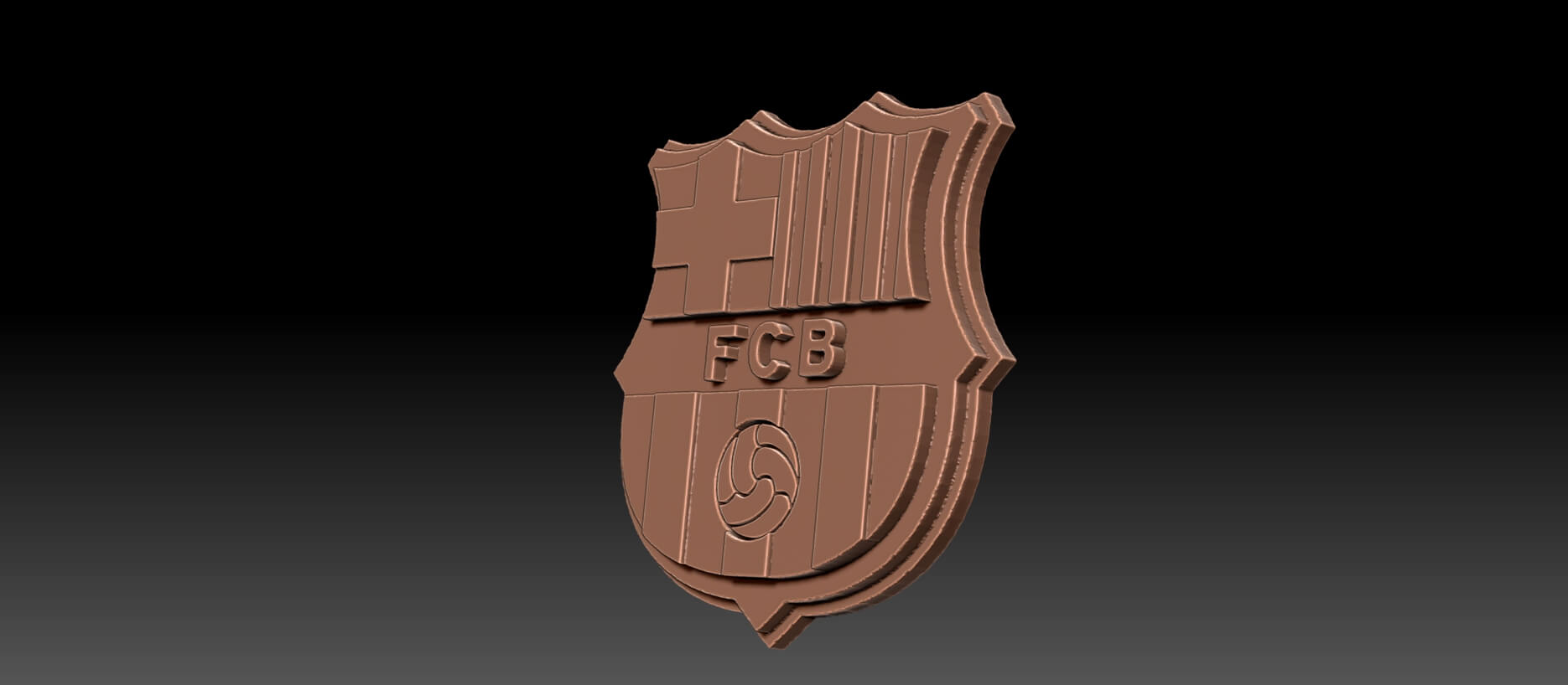 La Liga FC Barcelona Team Printable Renderable Logo - 3D Model by danyelon
