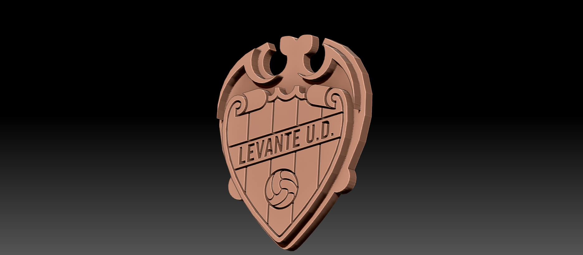La Liga Levante Team Printable Renderable Logo - 3D Model by danyelon