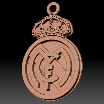 La Liga Real Madrid Team Printable Renderable Logo - 3D Model by danyelon