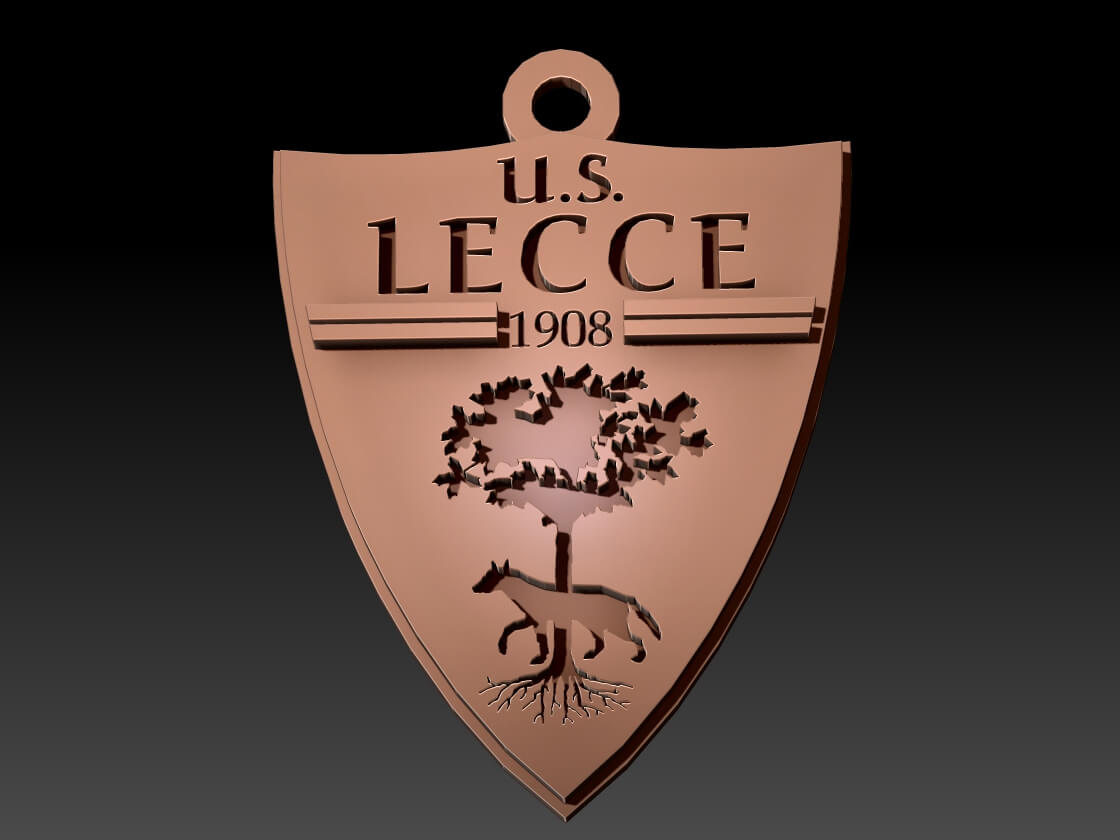 Lecce Keychan Logo Printable and Renderable - 3D Model by danyelon