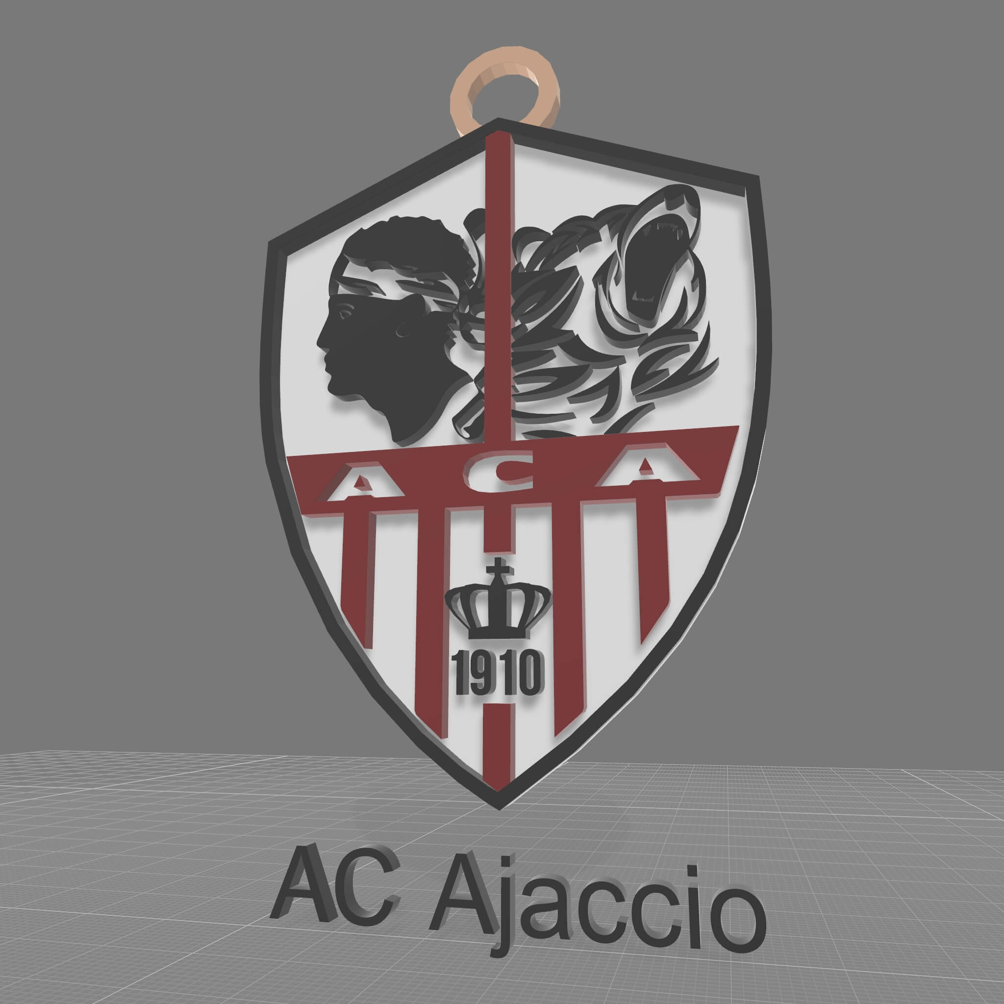 Ligue 1 as Monaco Team Printable and Renderable - 3D Model by danyelon