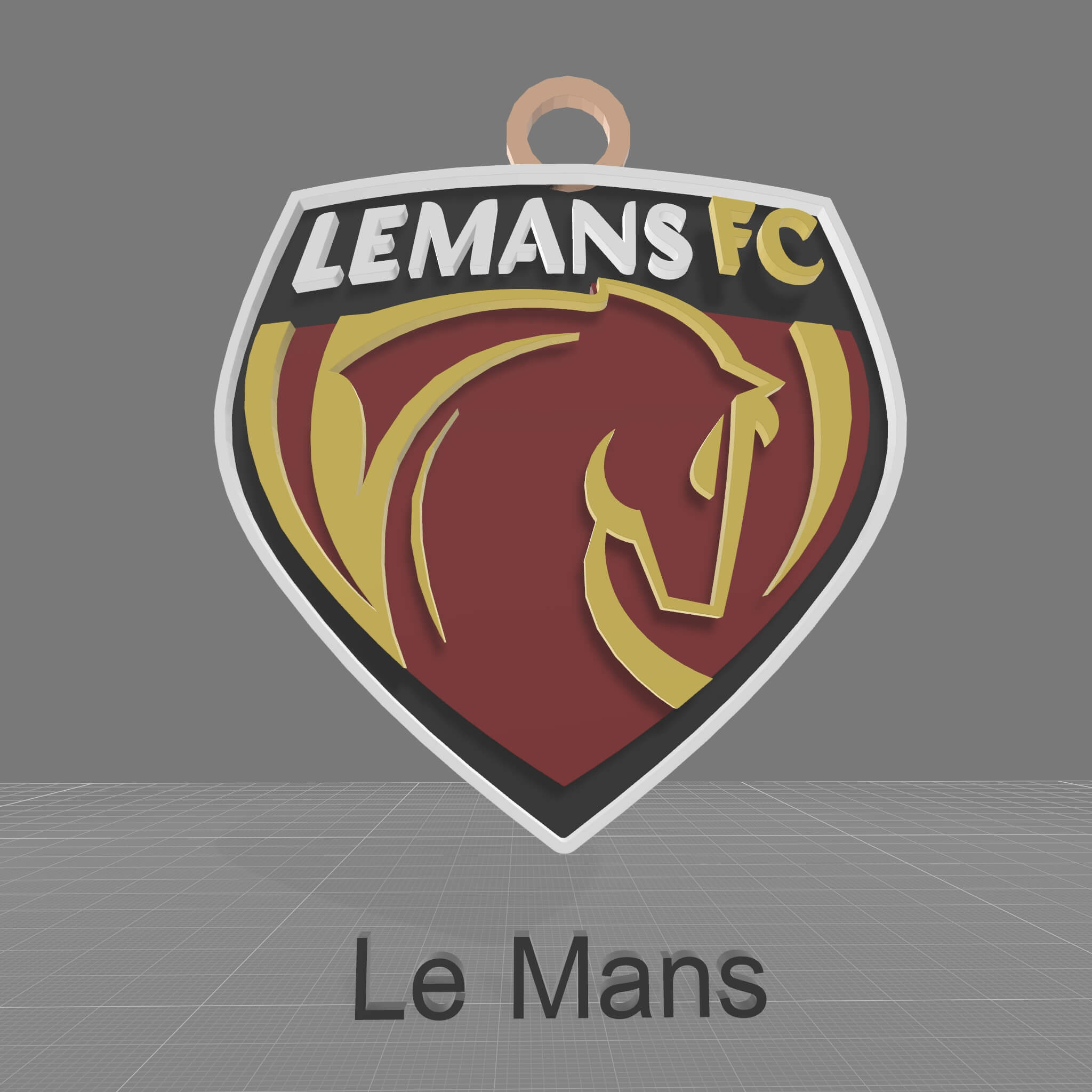 Ligue 1 Le Mans Team Printable and Renderable - 3D Print Model by danyelon