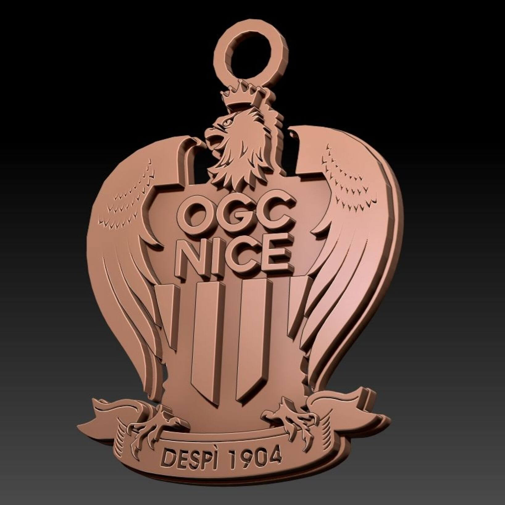 Ligue 1 Ogc Nice Printable and Renderable - 3D Print Model by danyelon
