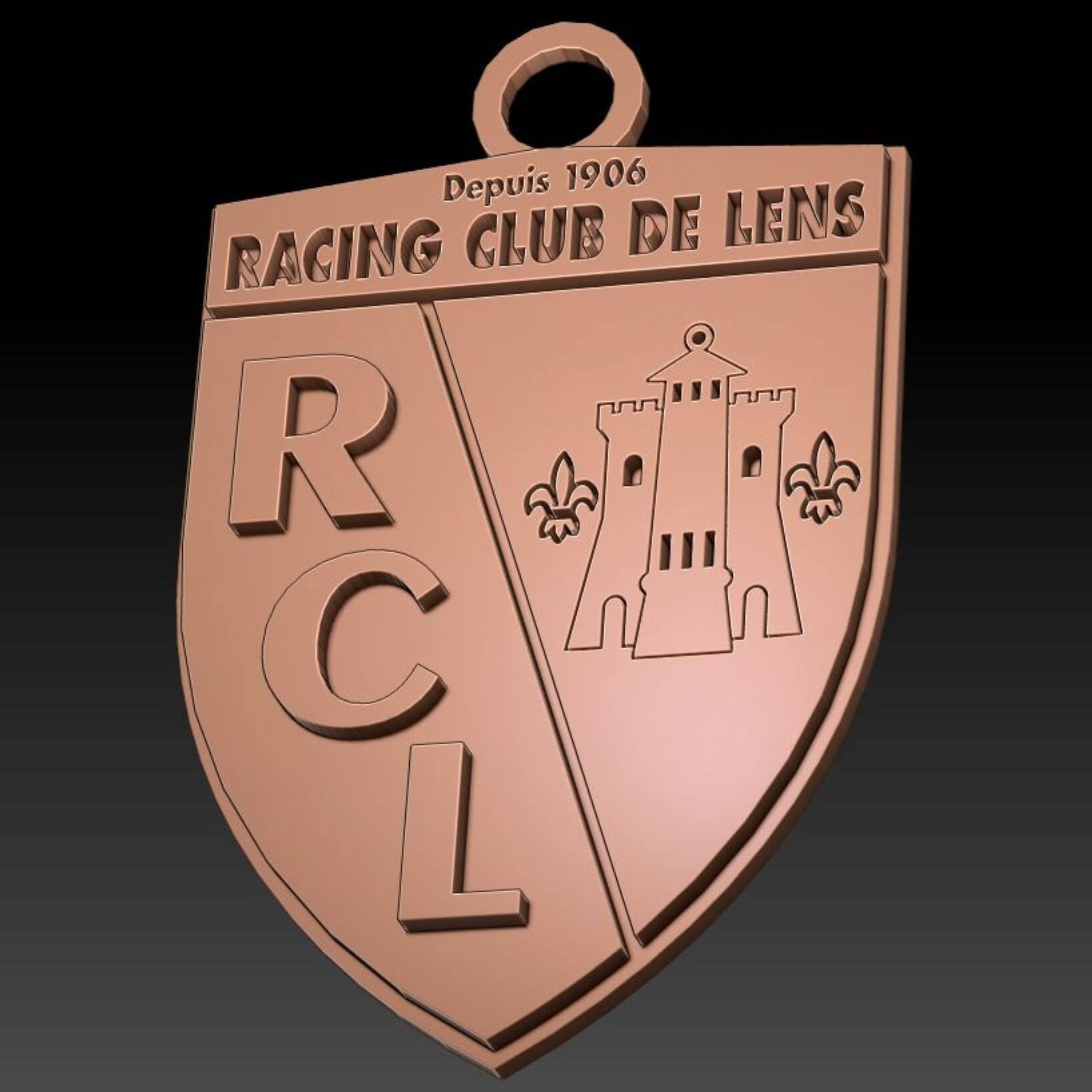 Ligue 1 RC Lens Printable and Renderable - 3D Print Model by danyelon