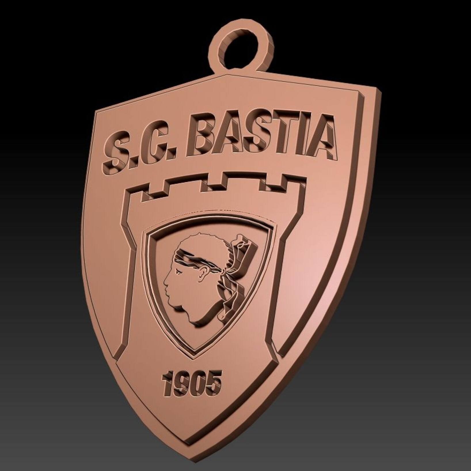 Ligue 1 SC Bastia Printable and Renderable - 3D Model by danyelon