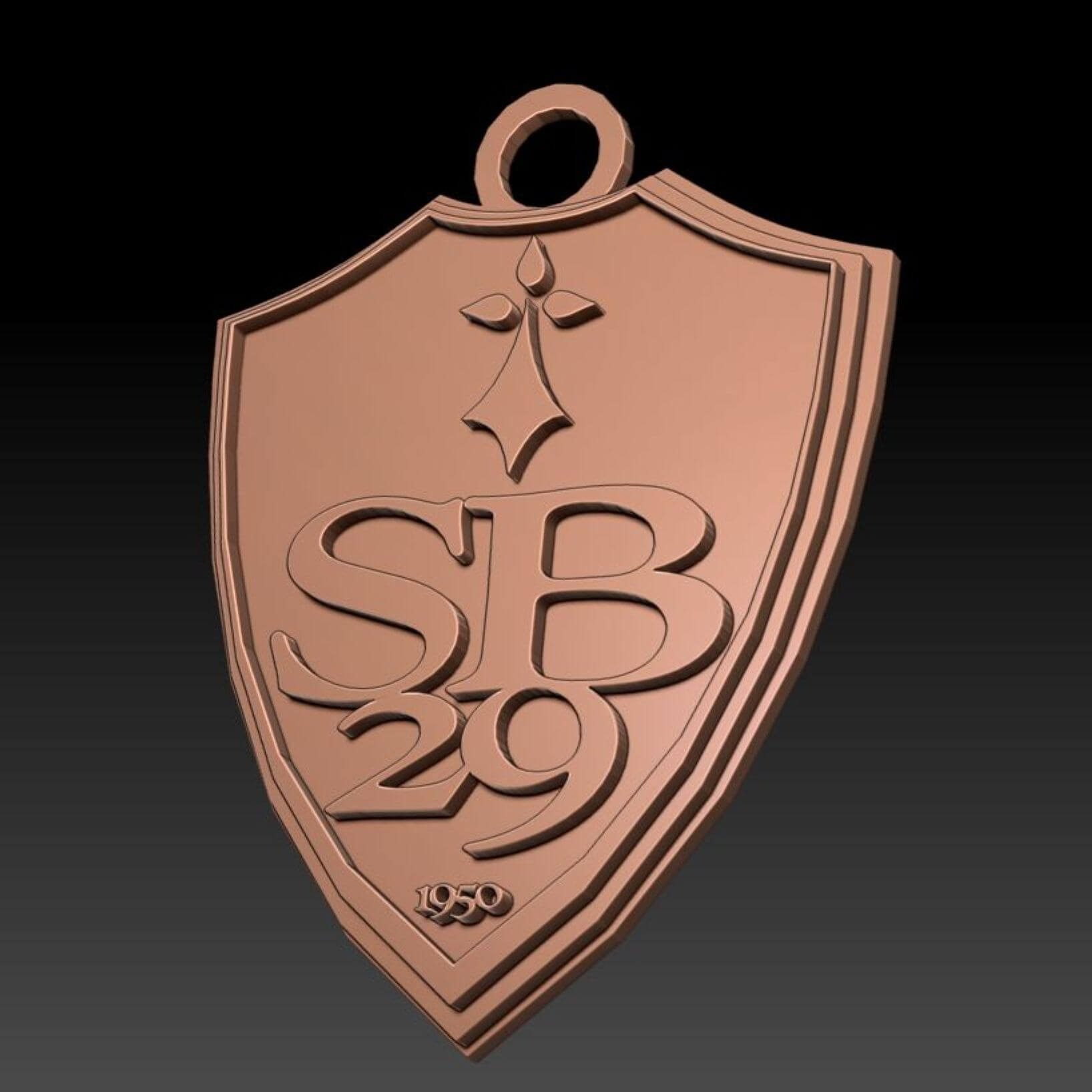 Ligue 1 Stade Brestois 29 Printable and Renderable - 3D Model by danyelon