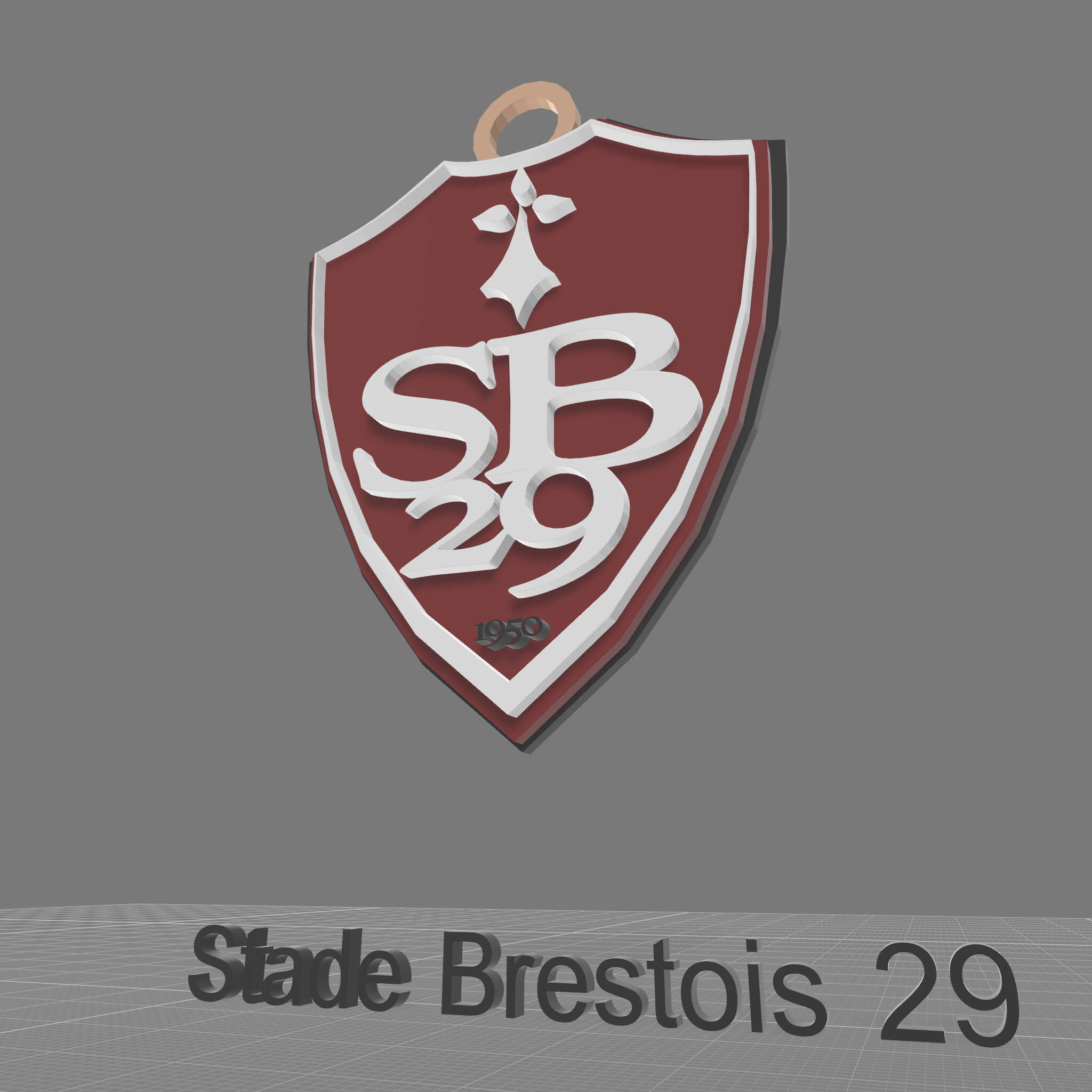 Ligue 1 Stade Brestois 29 Printable and Renderable - 3D Model by danyelon