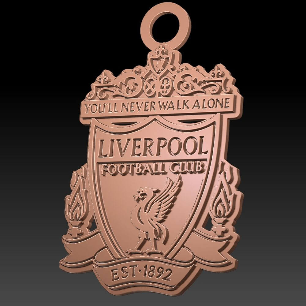 Liverpool FC Keychan Logo Printable and Renderable - 3D Print Model by ...