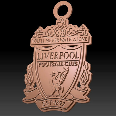 Liverpool FC Keychan Logo Printable and Renderable - 3D Print Model by ...