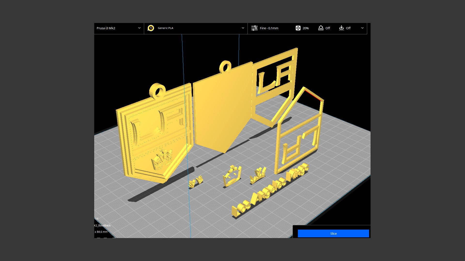 Los Angeles Kings Logo Shield Printable and Renderable Keych - 3D Model ...