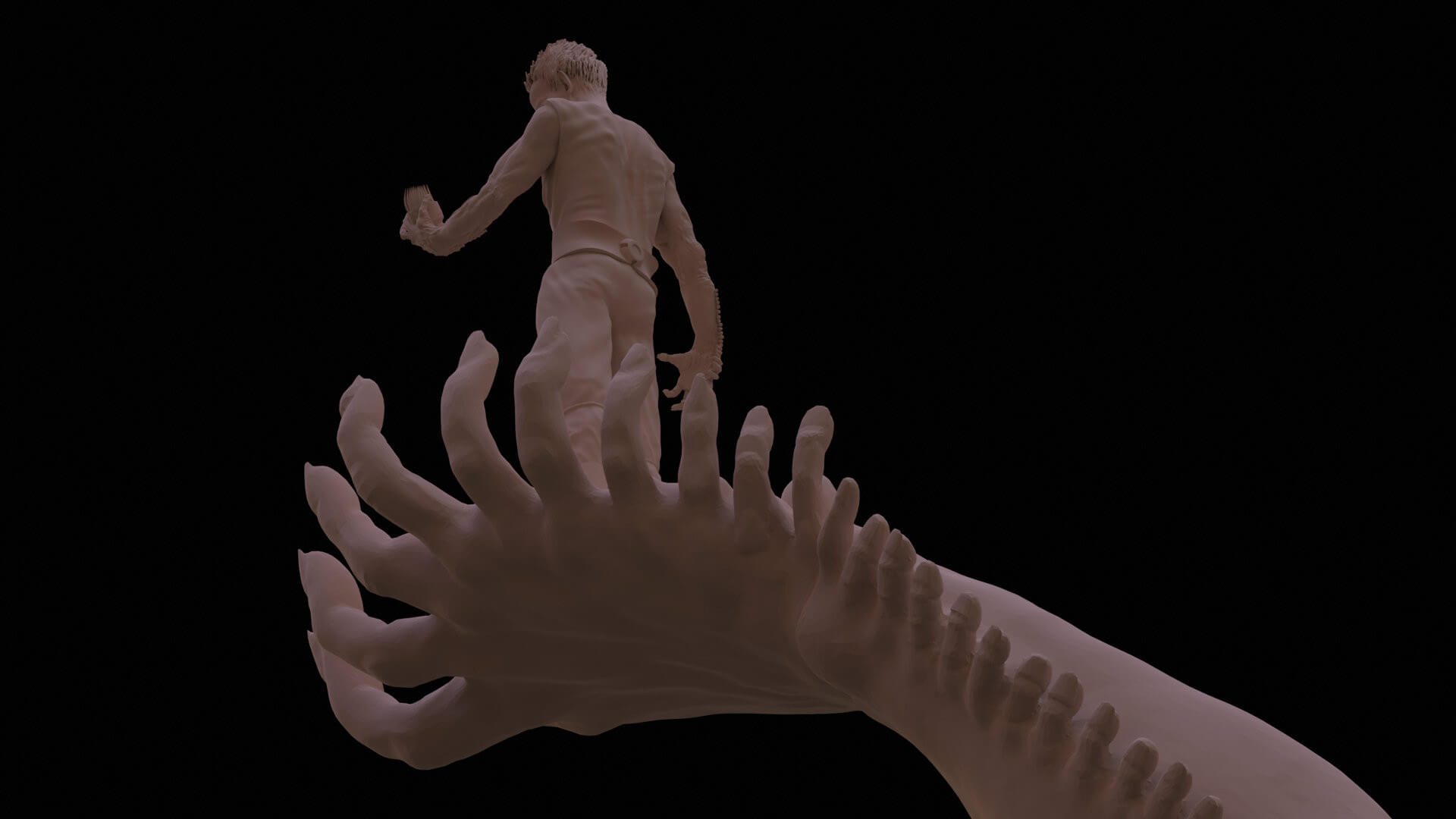 Los Manos Imprimible - 3D Model by danyelon
