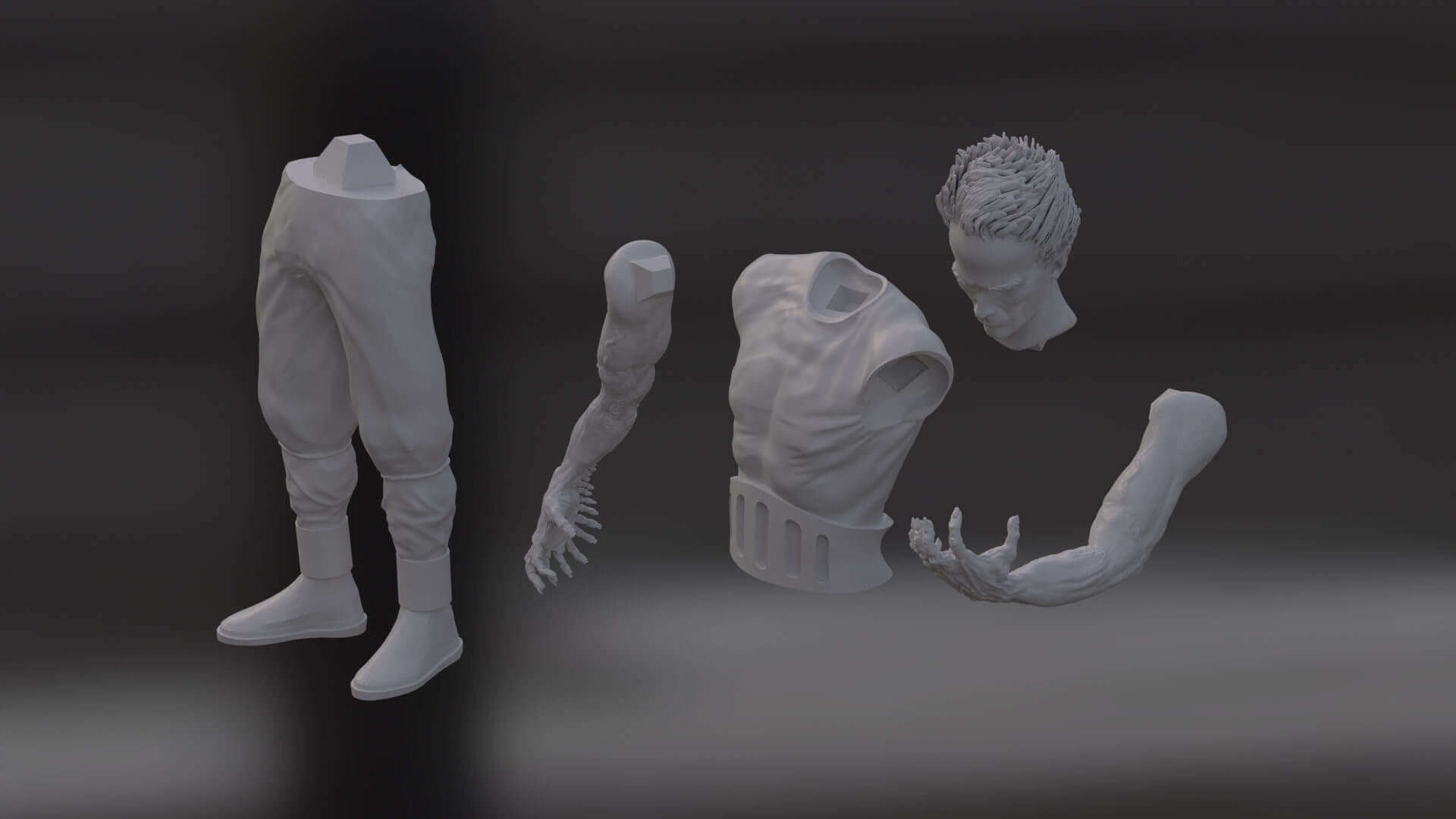 Los Manos Imprimible - 3D Print Model by danyelon