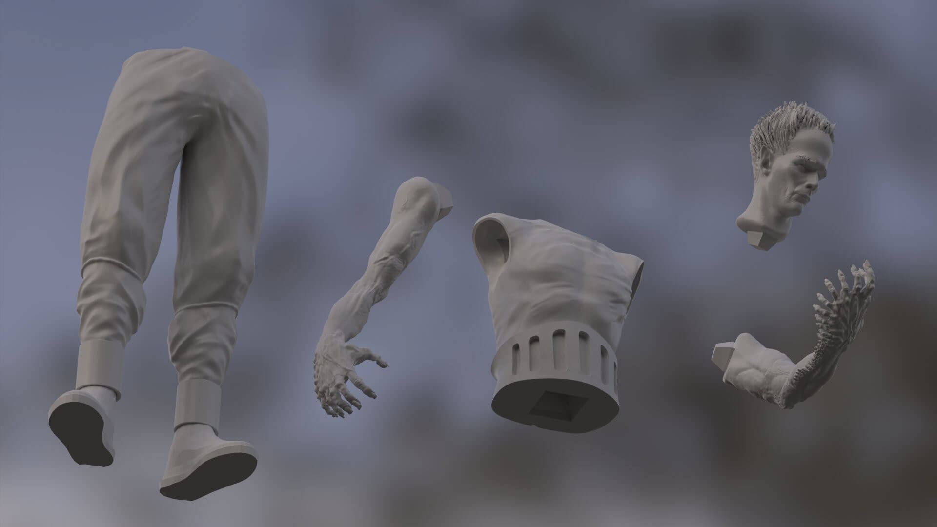 Los Manos Imprimible - 3D Print Model by danyelon