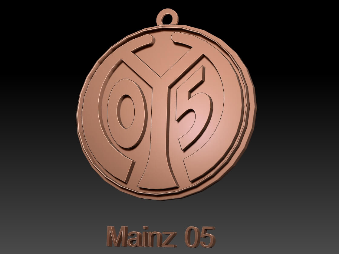 Mainz 05 Logo Printable and Renderable - 3D Model by danyelon
