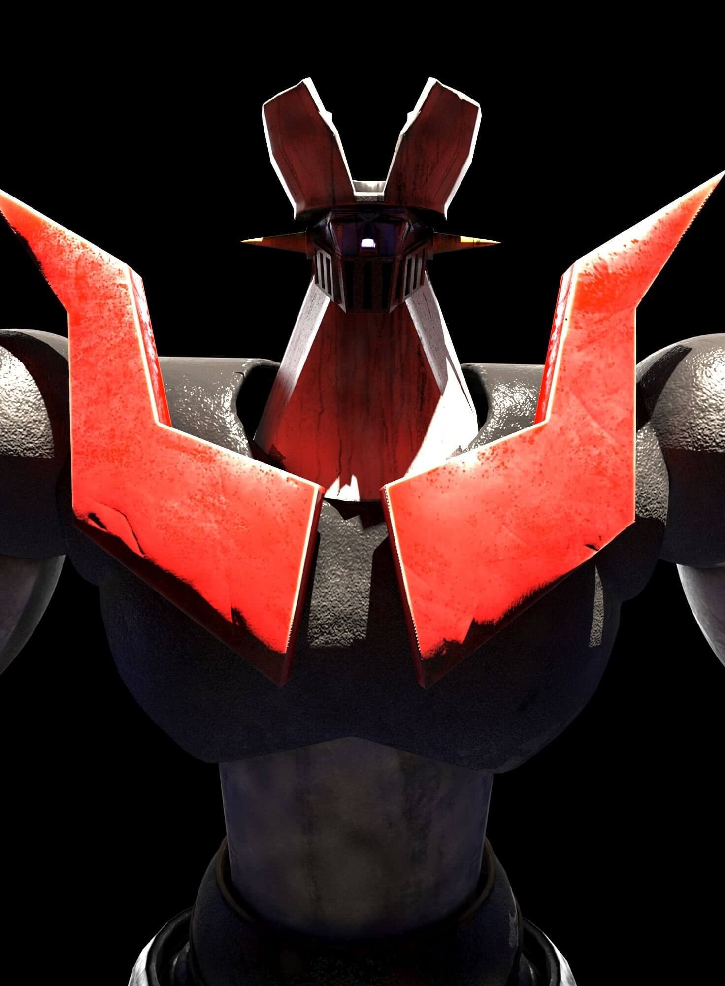 Mazinger - Head Body Pilder 3D Model by danyelon