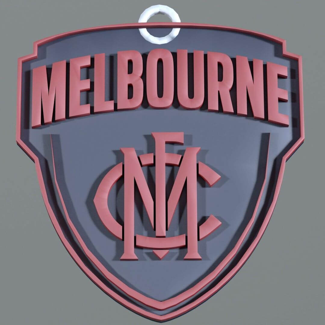 Melbourne Printable and Renderable Badge - 3D Model by danyelon