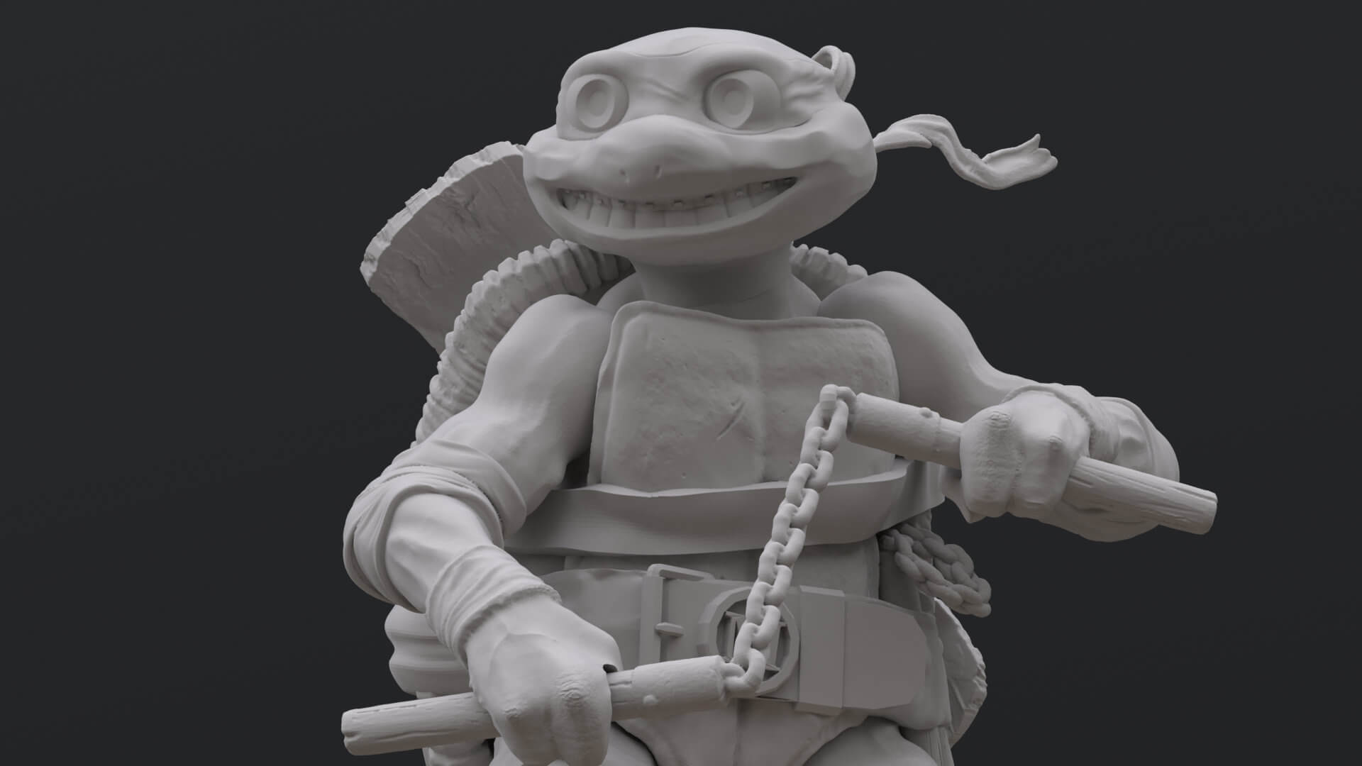 Michelangelo Fan Art From TMNT Mutant Mayhem Movie - 3D Model by danyelon