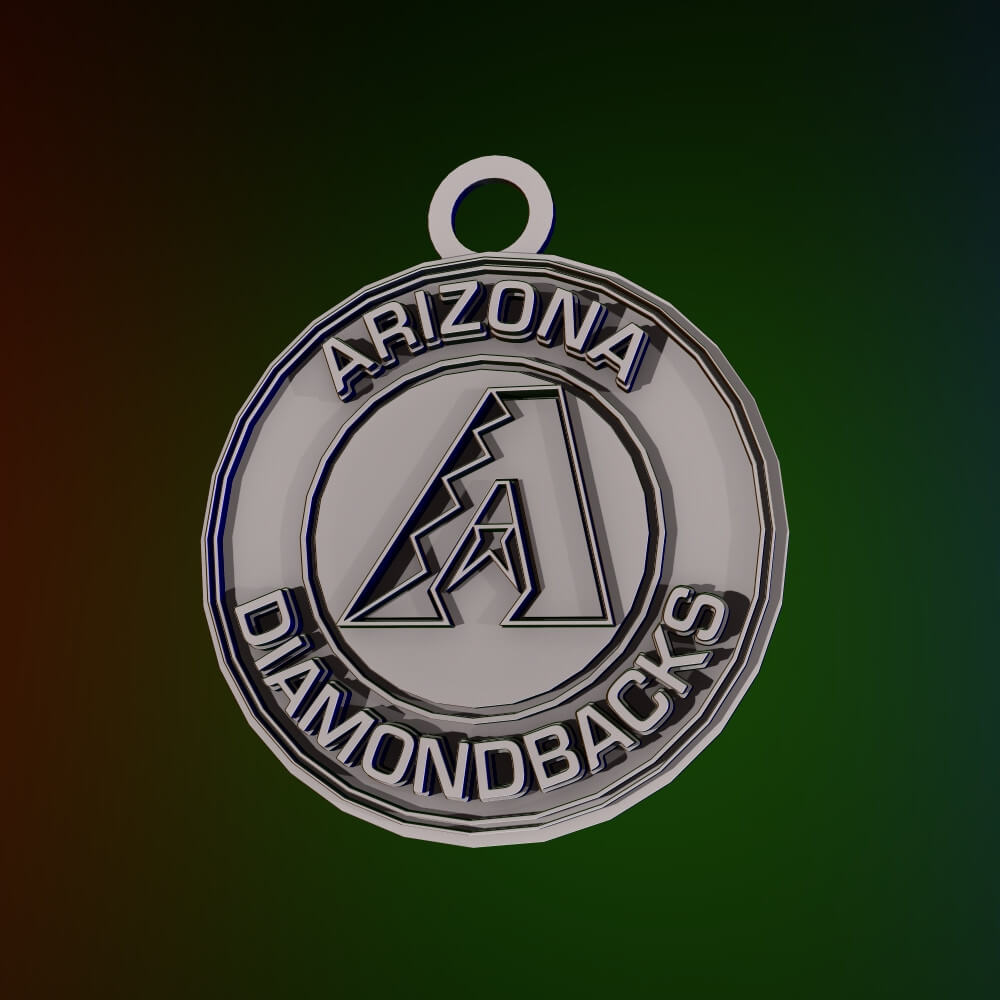 Mlb Arizona Diamondbacks Keychan Logo Printable - 3D Print Model by ...