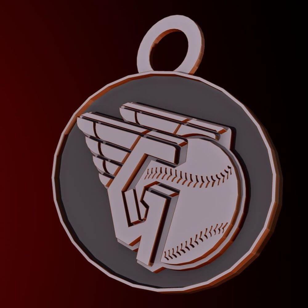 Mlb Cleveland Guardians Keychan Logo Printable - 3D Print Model by danyelon