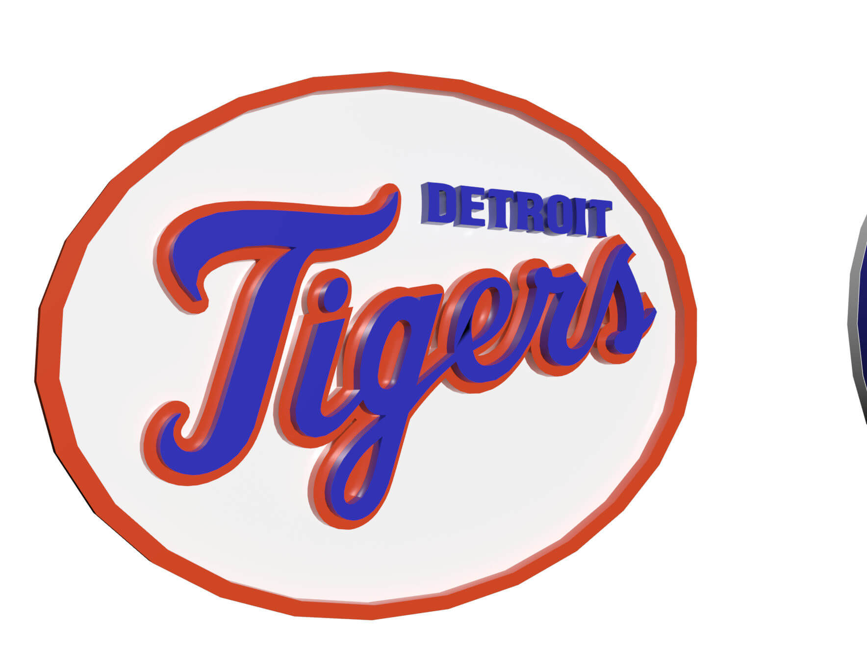 Mlb Detroit Tigers Keychan Logo Printable - 3D Print Model by danyelon