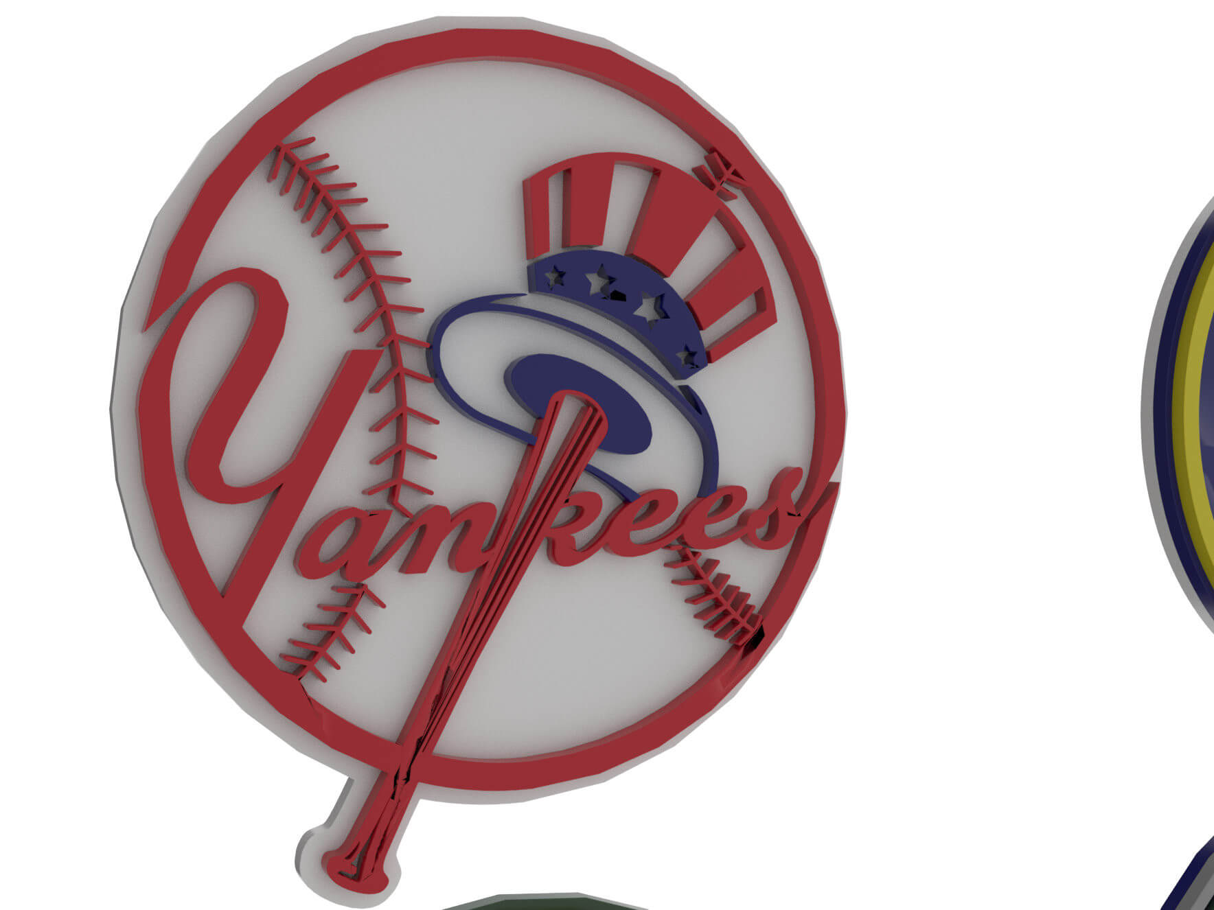 Mlb Major League Baseball Every Team's Logos - 3D Print Model by danyelon