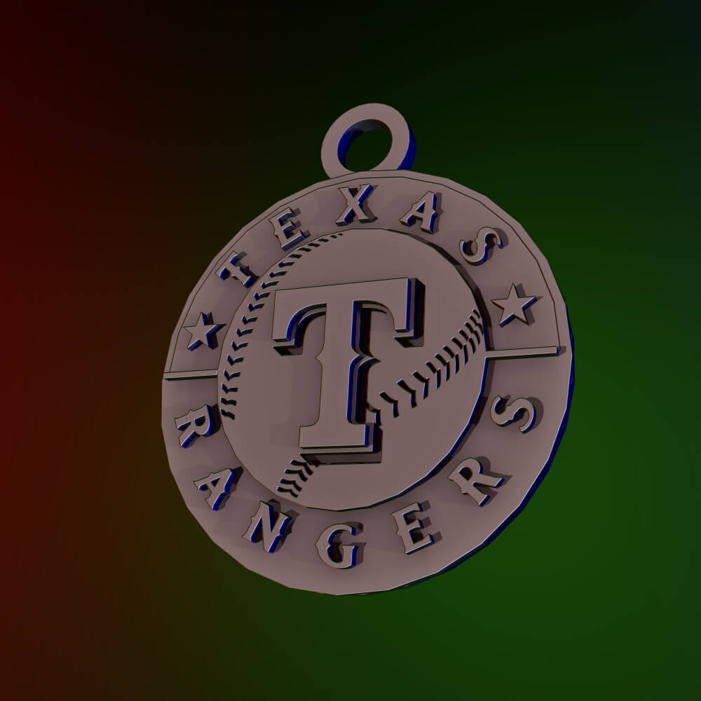 Mlb Texas Rangers Logo Printable - 3D Model by danyelon