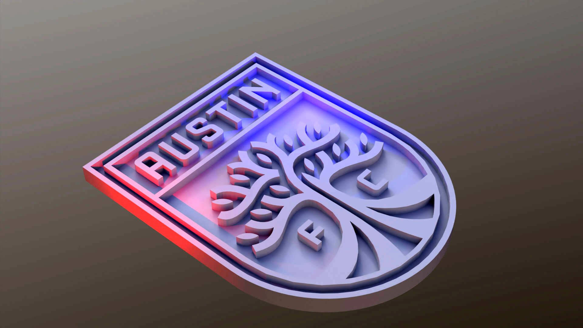 Mls Austin FC Logo Keychan Printable and Renderable - 3D Print Model by ...