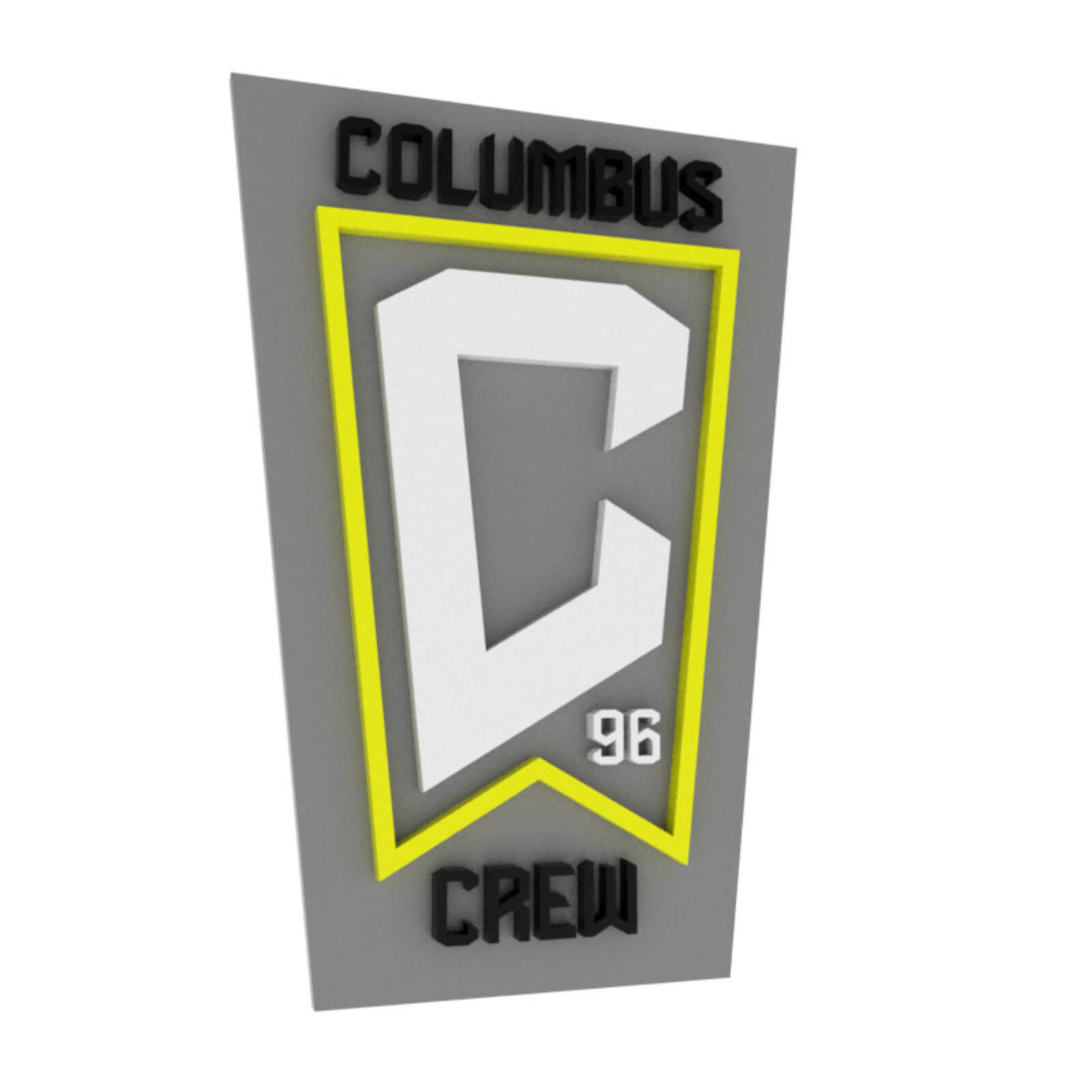 Mls Columbus Crew SC Logo Keychan Printable - 3D Model by danyelon